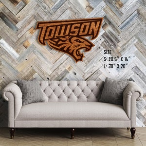 Towson University TU Wall Hanging Logo Towson Text - Etsy