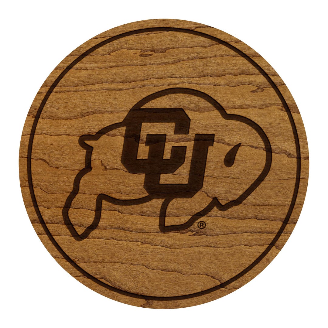 University of Colorado Boulder Buffaloes Coaster – Crafted From Cherry ...