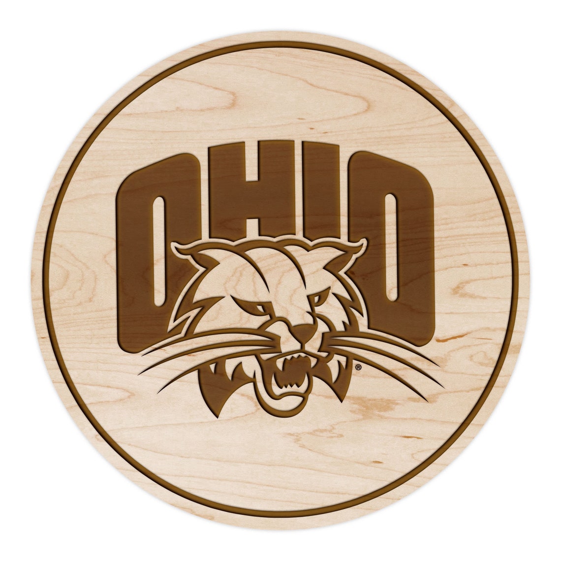 Ohio University Bobcats Coaster Crafted From Cherry or Maple - Etsy