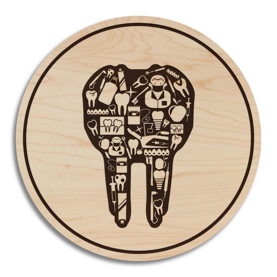 Dentist Tooth Coaster – Crafted From Maple Wood - Etsy