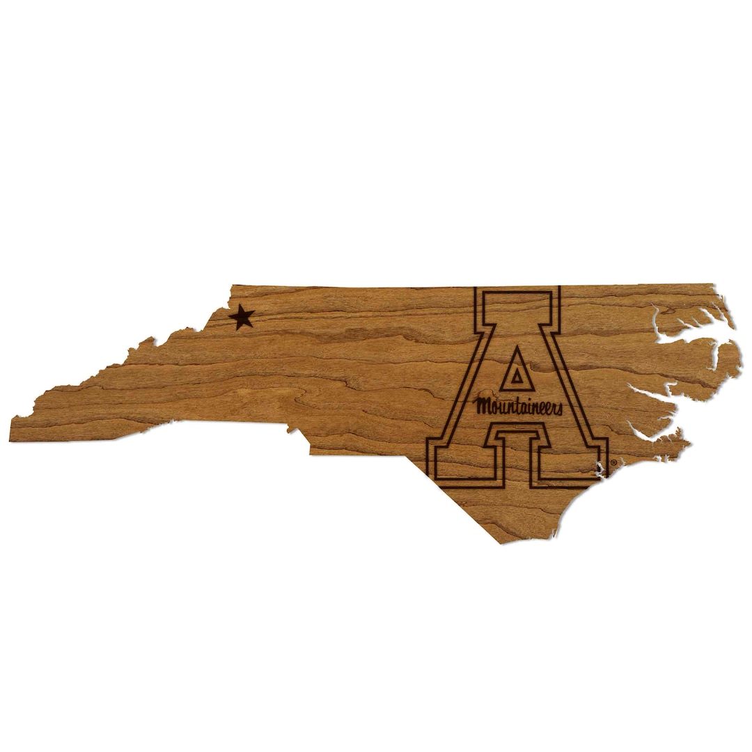 Appalachian State University Block A Logo on State - Crafted From ...