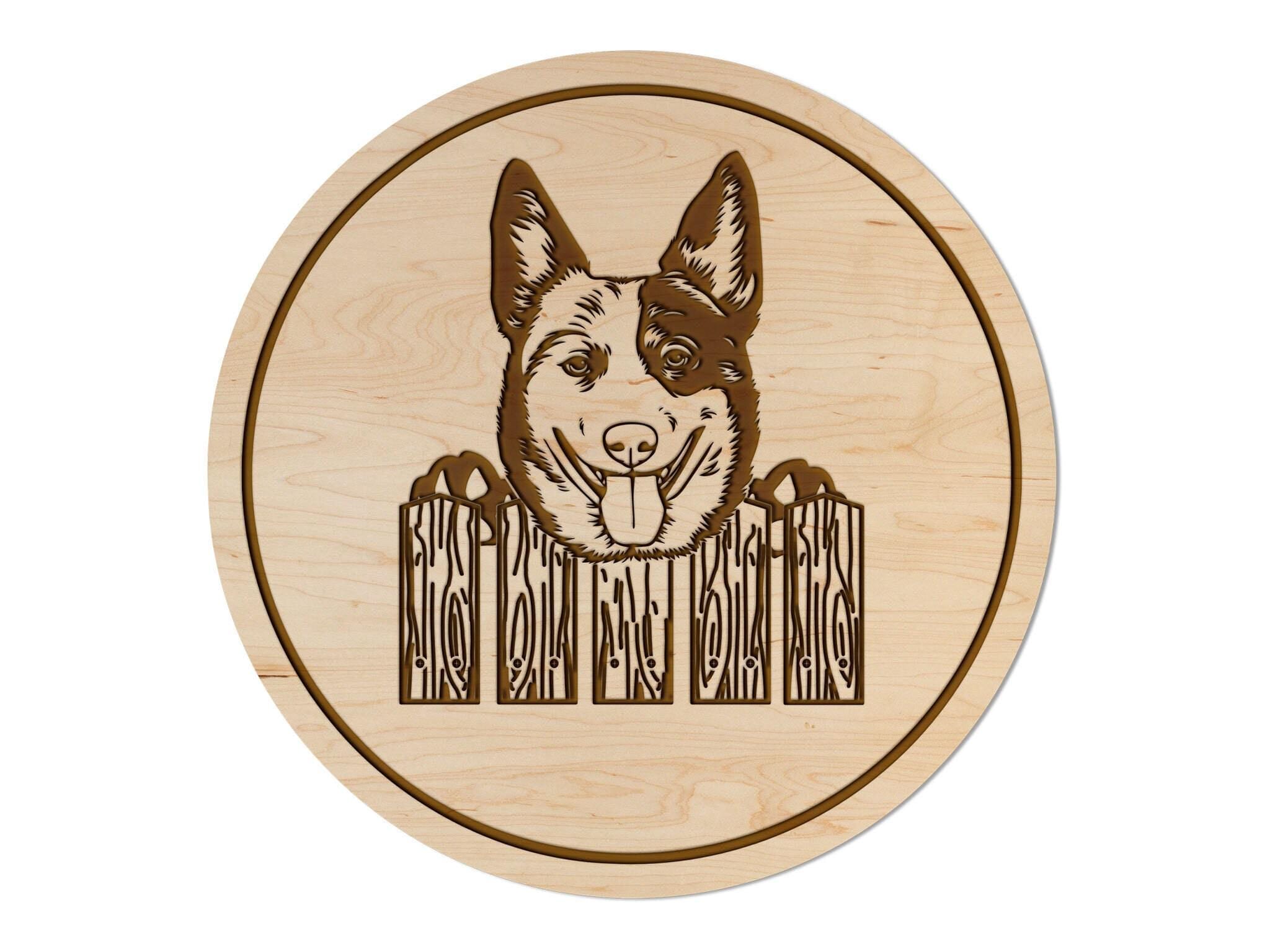 Dog Coaster – Multiple Breeds Available - Crafted From Cherry or Maple ...