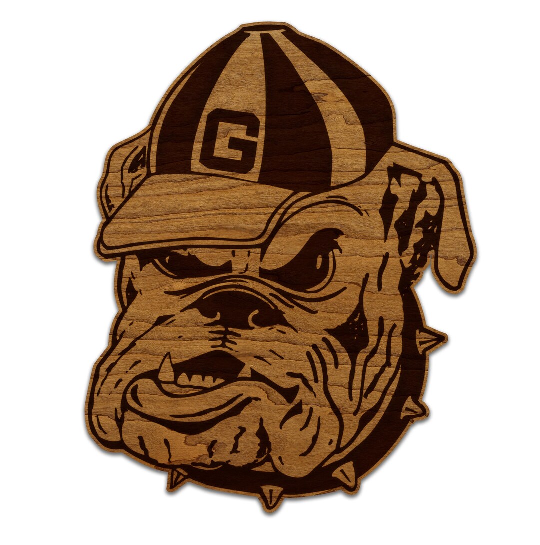 University of Georgia Vintage Bulldog Cutout Wall Hanging - Crafted ...