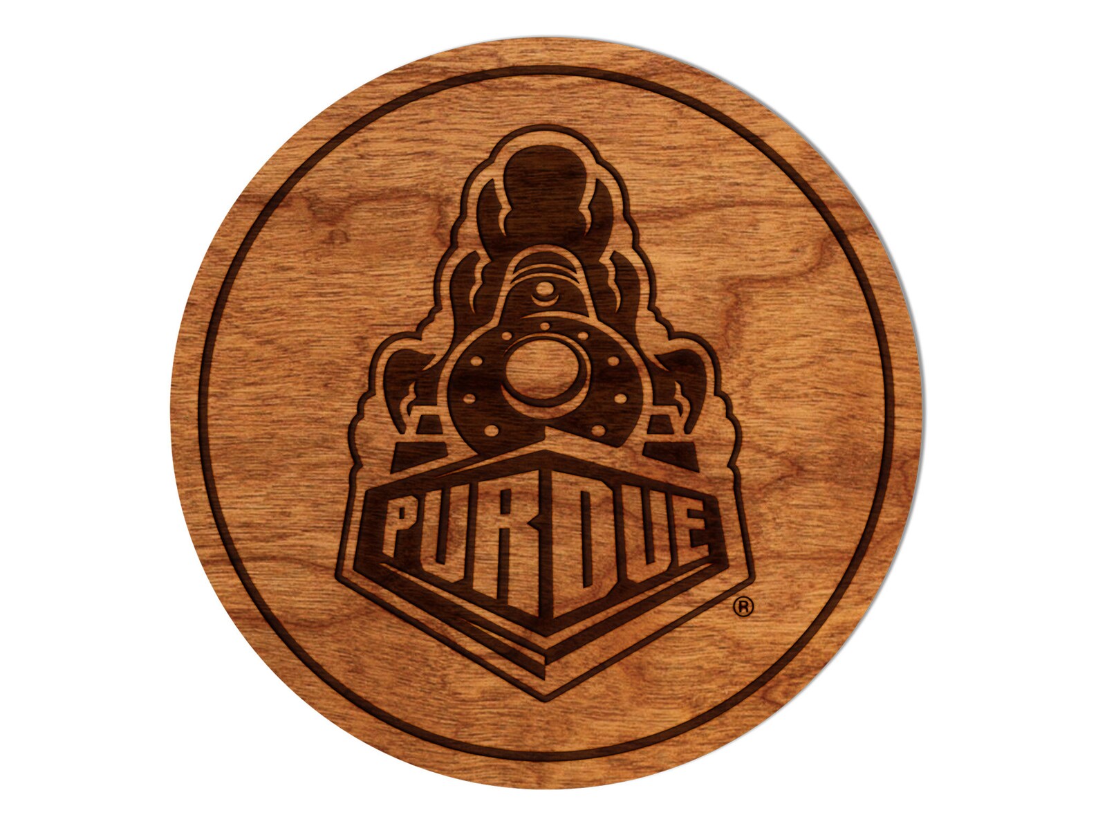 Purdue University Boilermakers Coaster Crafted From Cherry - Etsy