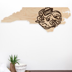 University of North Carolina Ramses on State Wall Hanging – Crafted ...