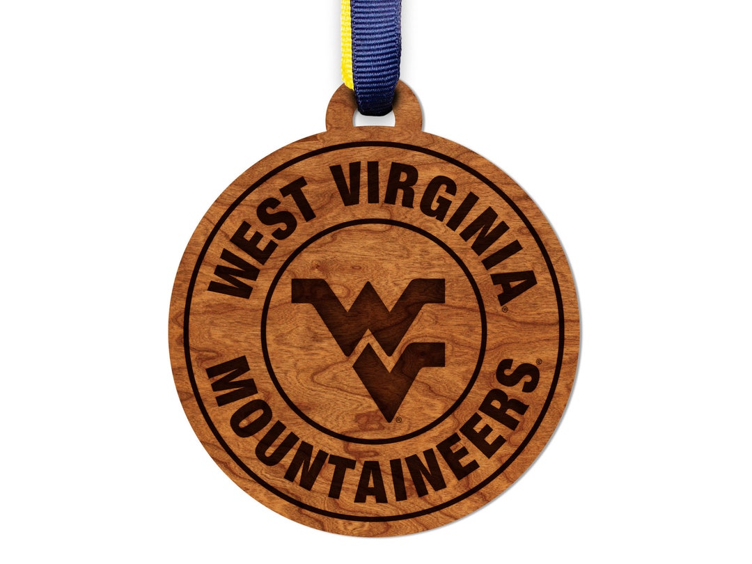West Virginia Mountaineers Ornament Crafted From Cherry Wood Click to ...
