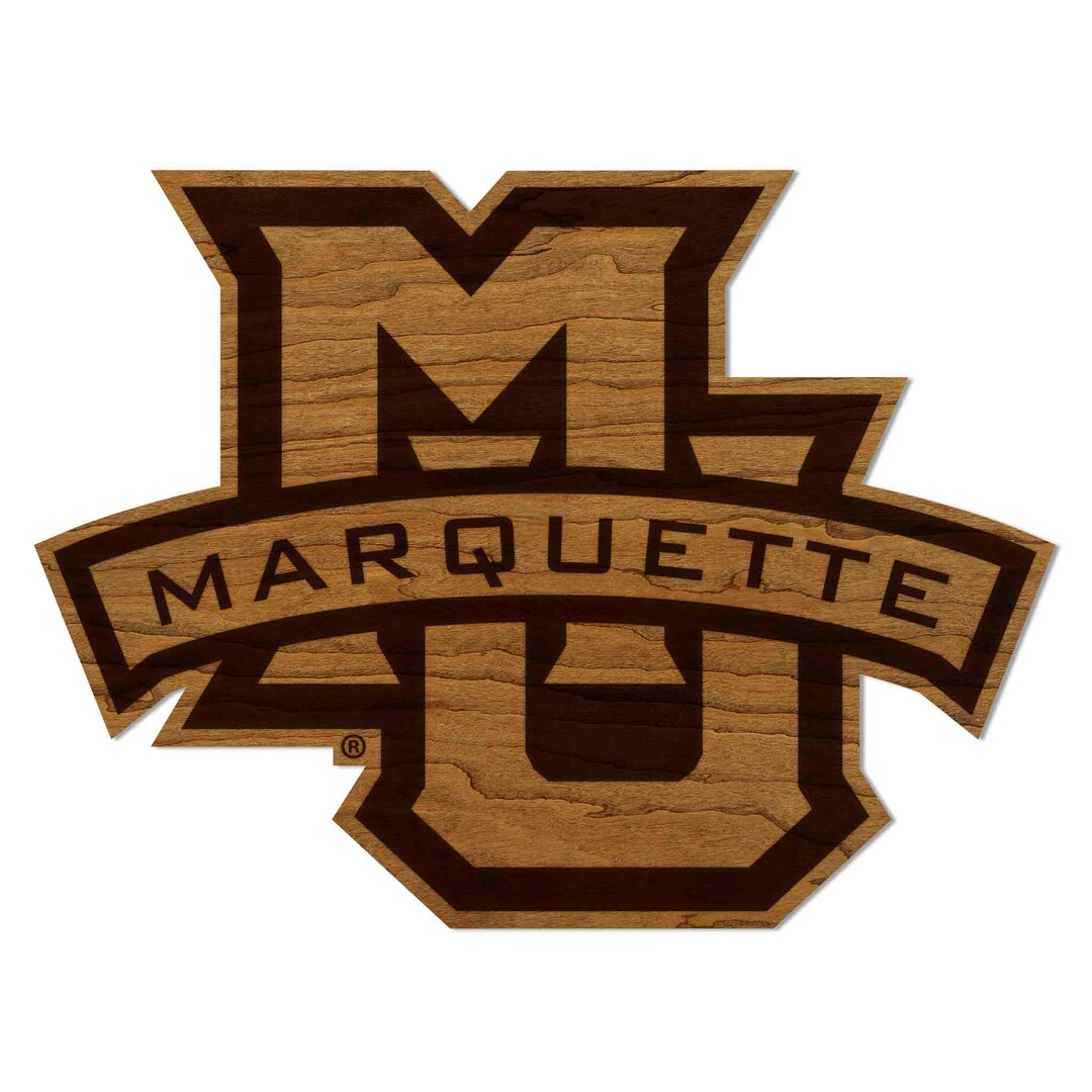 Marquette University Logo Wall Hanging - Crafted From Cherry or Maple ...