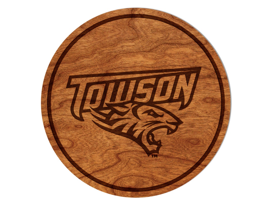 Towson University Tigers Coaster Crafted From Cherry or Maple Wood ...