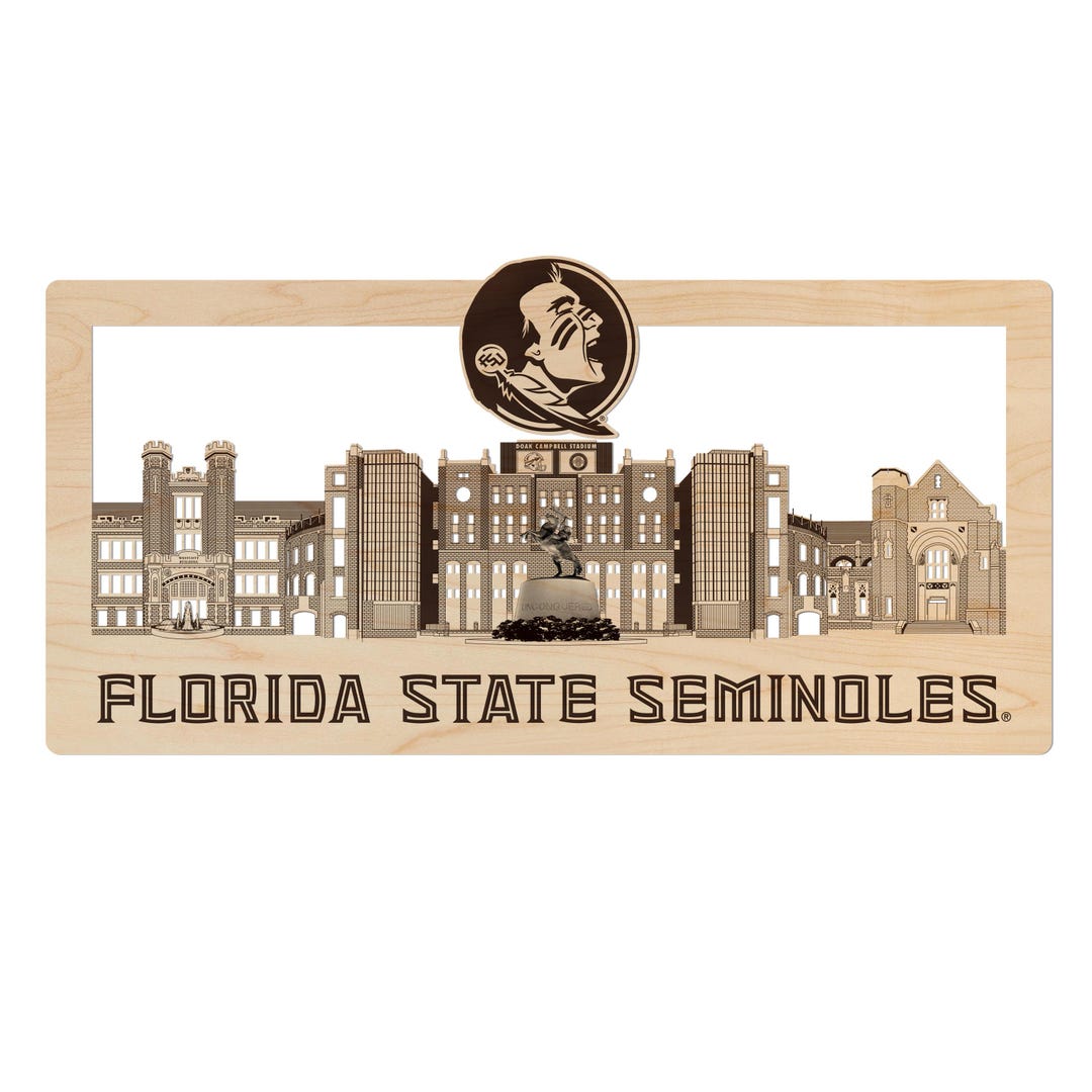 Florida State University FSU on State Wall Hanging - Crafted From ...