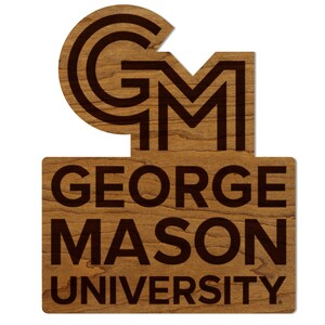 George Mason University Logo Wall Hanging - Crafted From Cherry and ...
