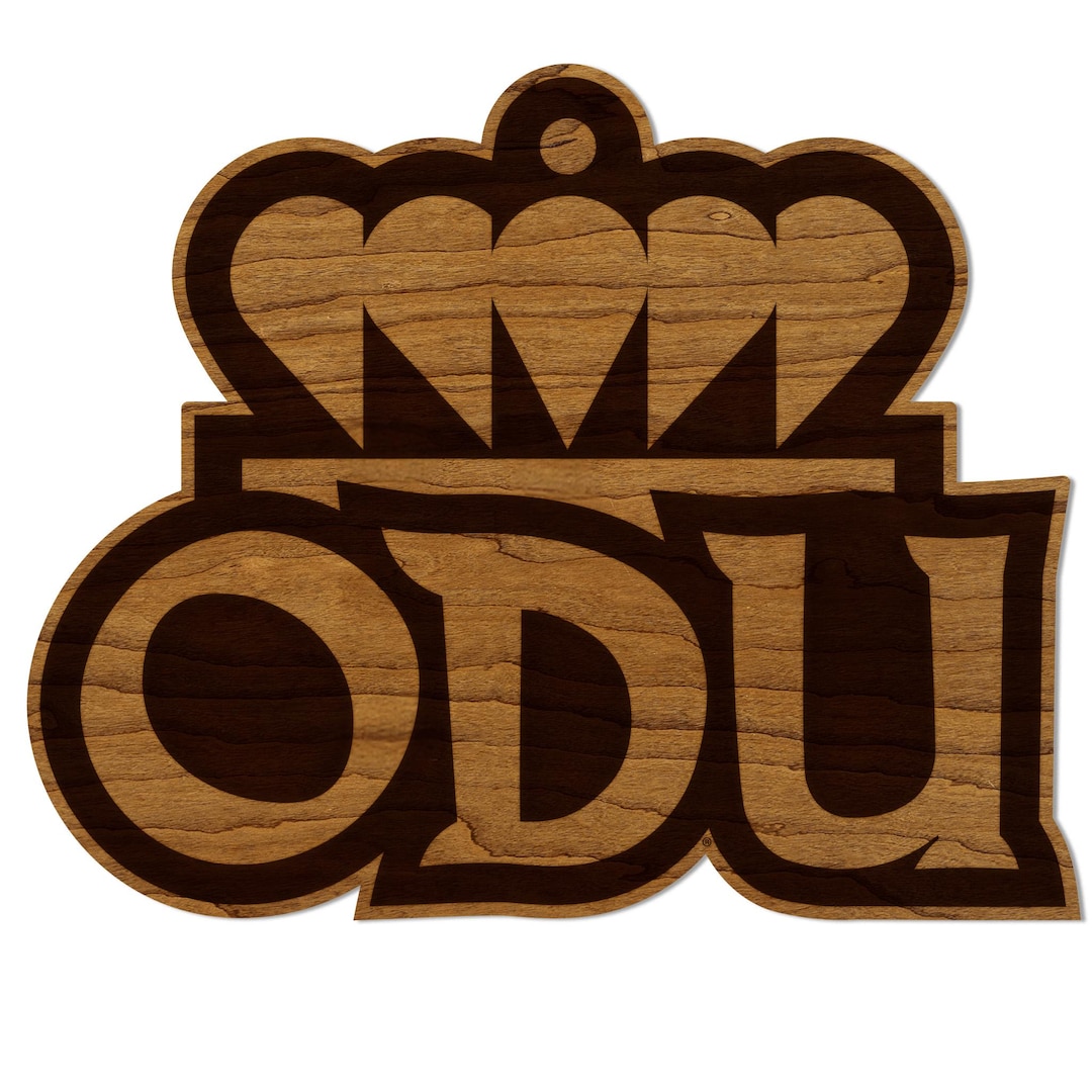 Old Dominion University Crown Logo Wall Hanging - Crafted From Cherry ...