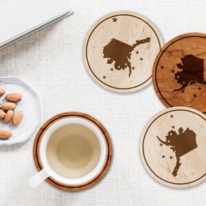 State Flag Coaster All 50 States Available Crafted From Cherry or Maple ...