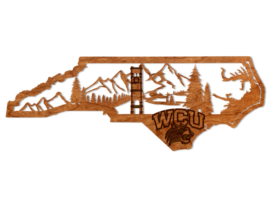 Western Carolina University WCU Skyline Wall Hanging - Etsy