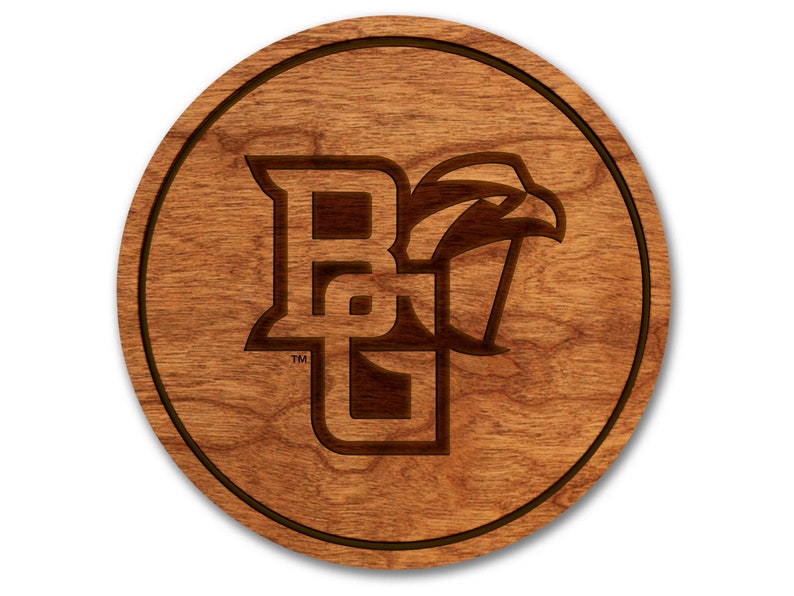 Bowling Green Falcons Coaster Crafted From Cherry or Maple - Etsy