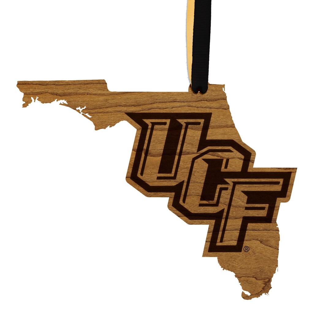 University of Central Florida UCF Ornament – Crafted From Cherry and ...