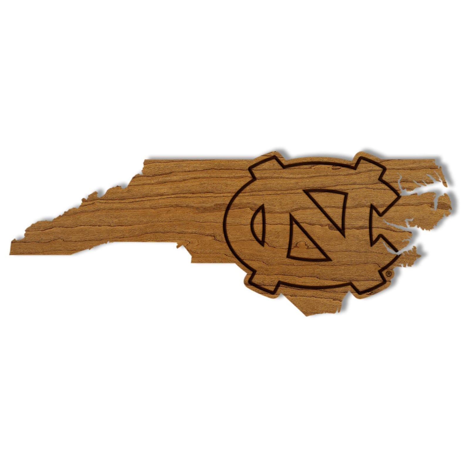 University of North Carolina Interlocked NC on State Wall Hanging ...