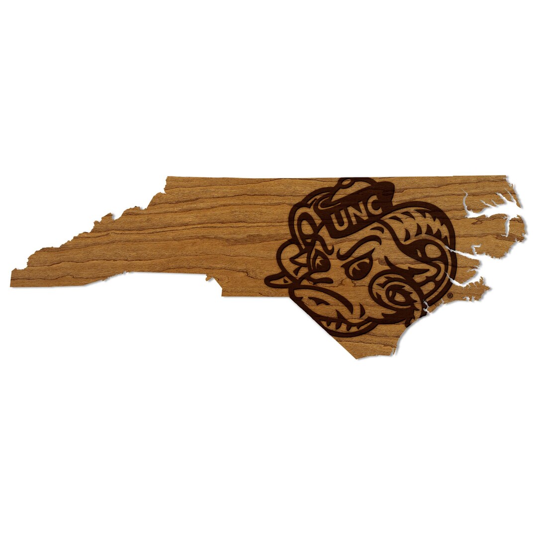 University of North Carolina Ramses on State Wall Hanging – Crafted ...