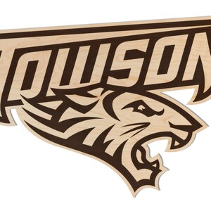 Towson University Tiger Cutout Wall Hanging – Crafted From Cherry and ...