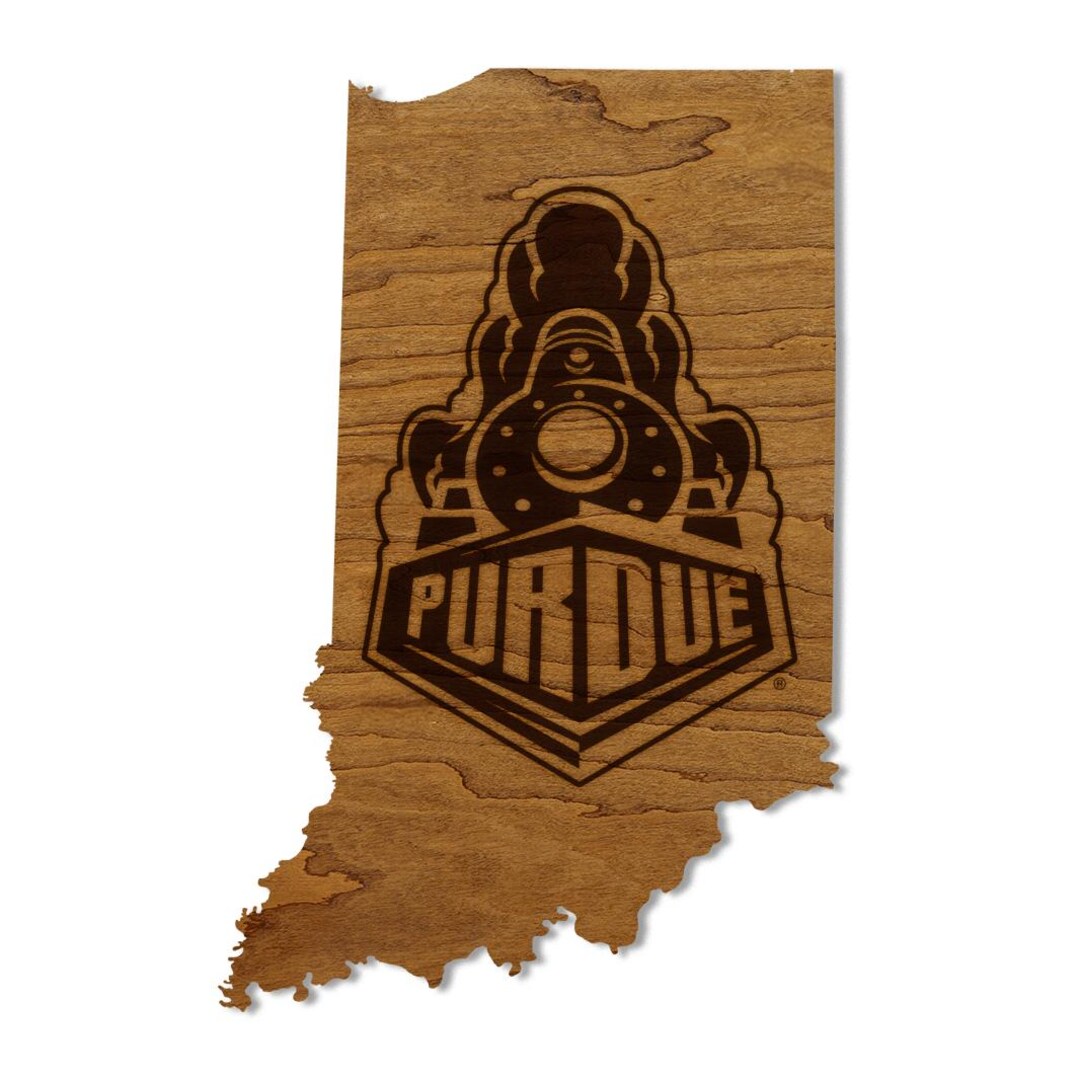 Purdue University Boilermakers on State Wall Hanging – Crafted From ...