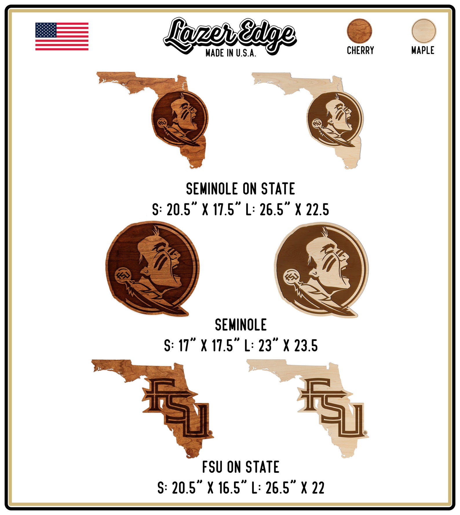 Florida State University FSU Wall Hanging Crafted From - Etsy