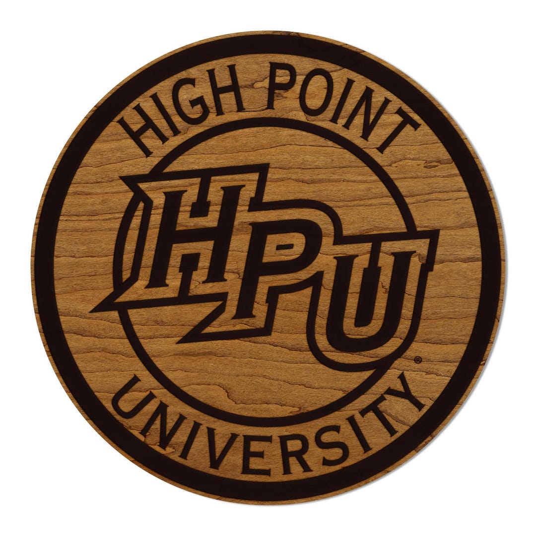 High Point University HPU Logo Wall Hanging - Crafted From Cherry or ...