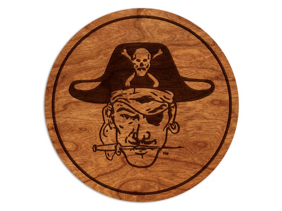 ECU Pirates Coaster Crafted from Cherry or Maple Wood East | Etsy