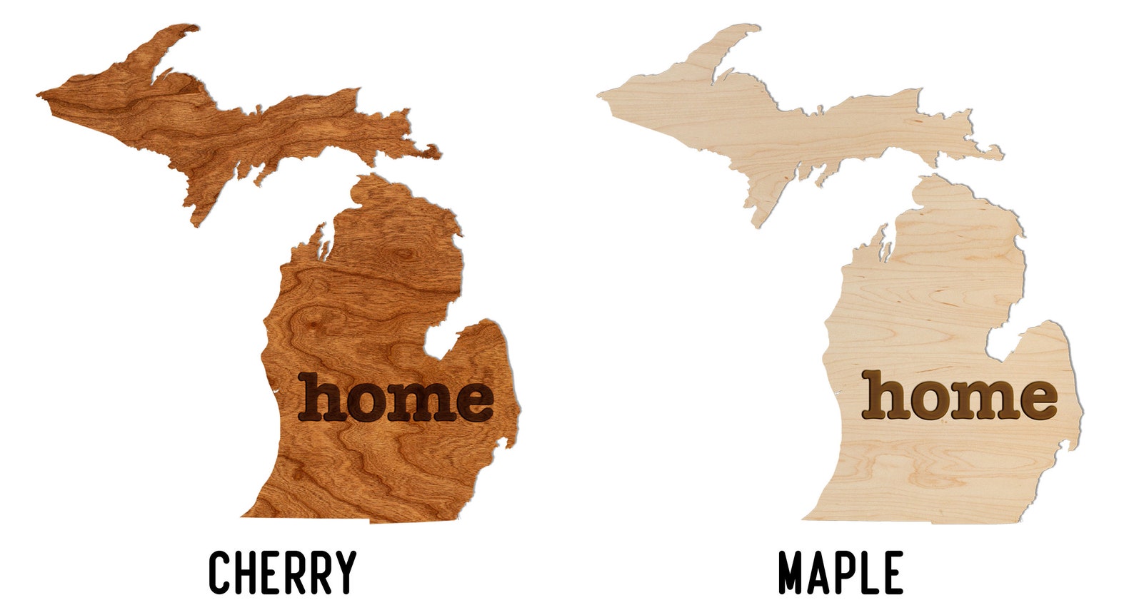Home State Map All 50 States Available Crafted From Cherry - Etsy
