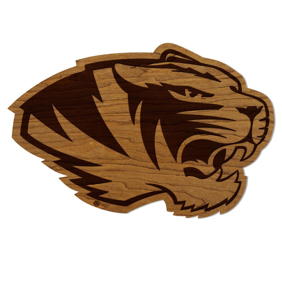 University of Missouri Tiger Logo Wall Hanging – Crafted From Cherry ...