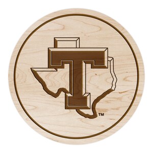 Tarleton State Logo Coaster Crafted From Cherry or Maple Wood Tarleton ...