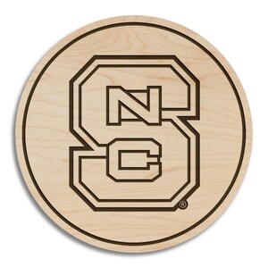 North Carolina State University Block S Coaster – Crafted From Cherry ...
