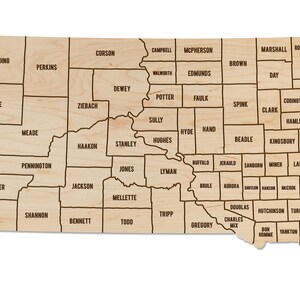 County State Map All 50 States Available Crafted From Cherry or Maple ...
