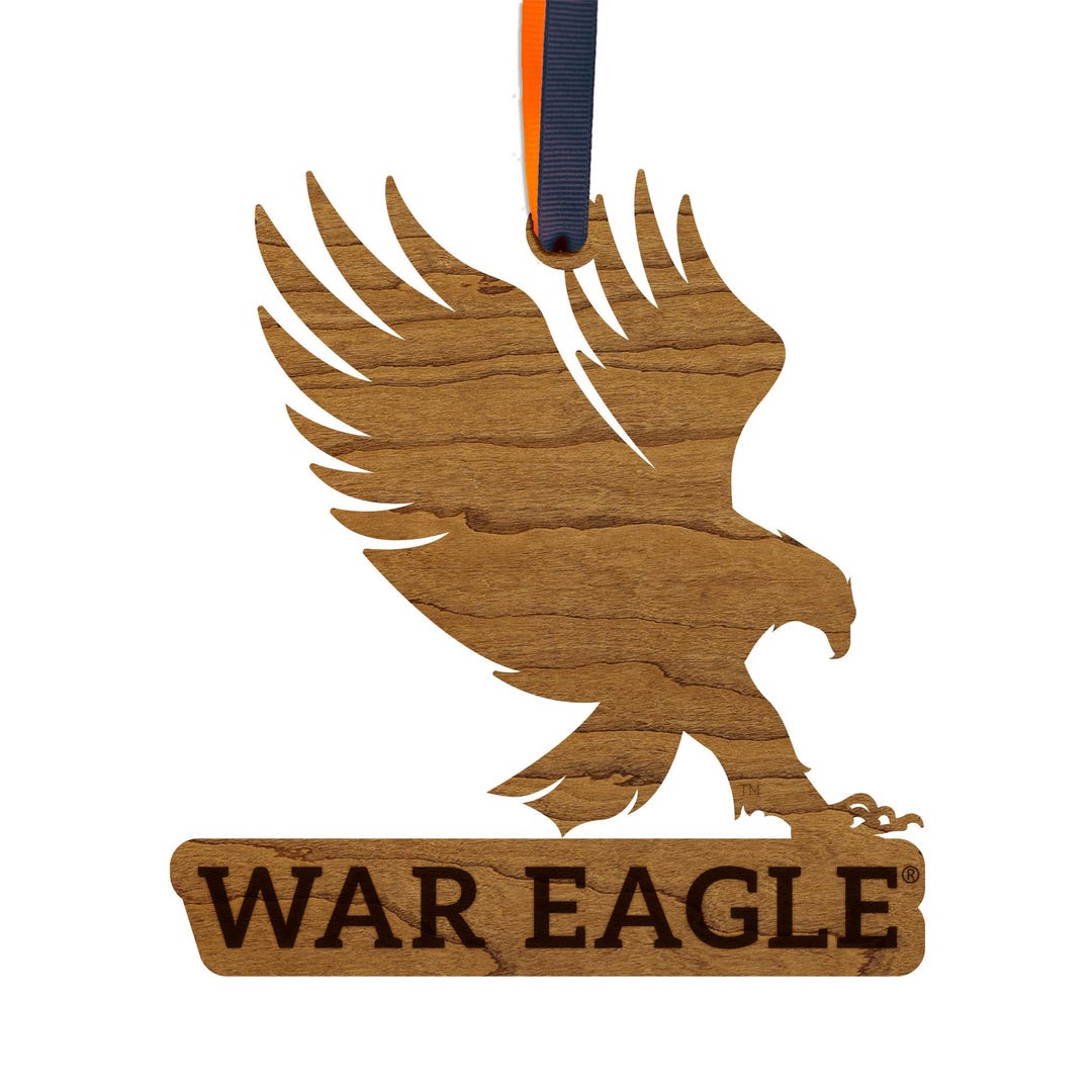 Auburn University War Eagle Ornament – Crafted From Cherry and Maple ...