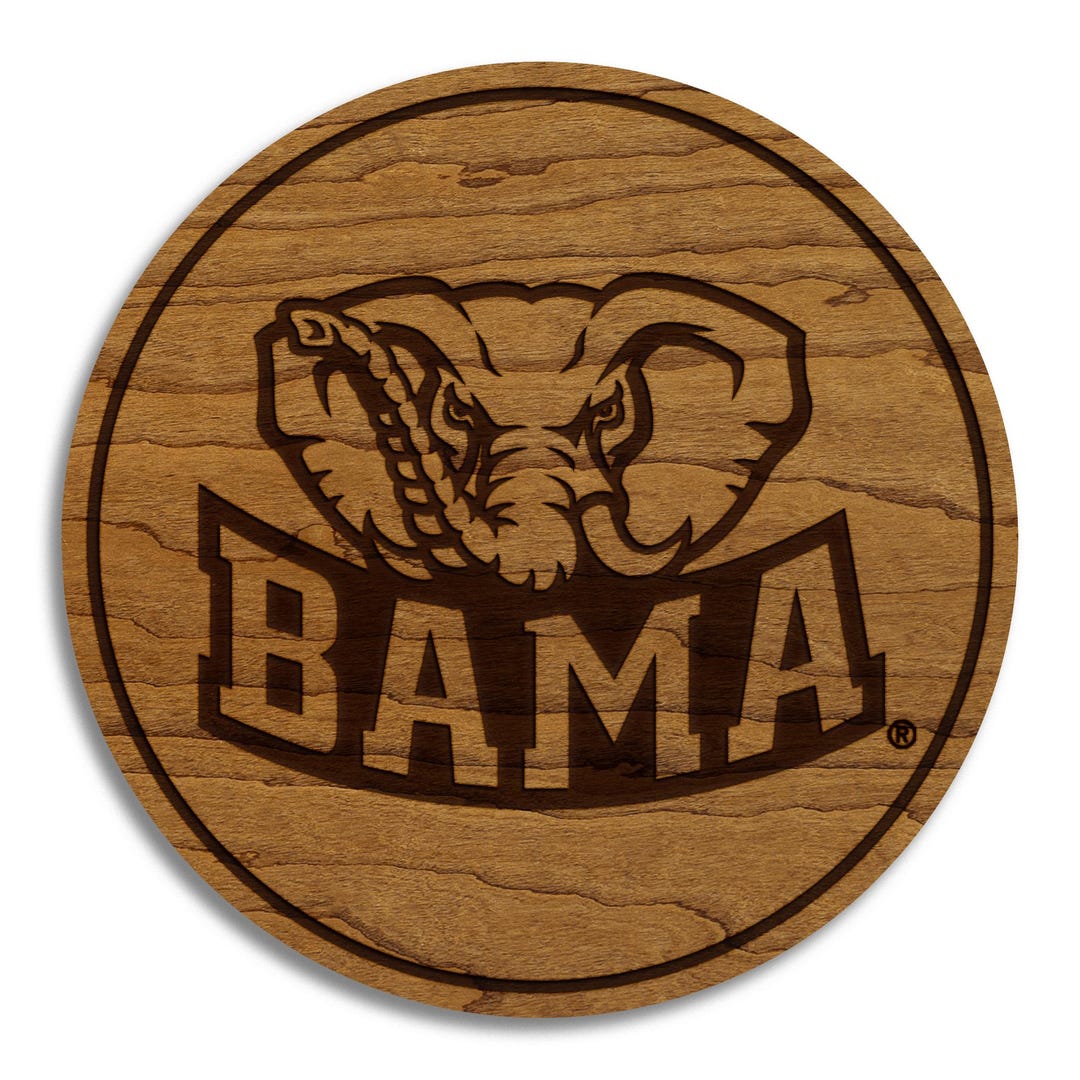 The University of Alabama Big Al Coaster - Crafted From Cherry or Maple ...