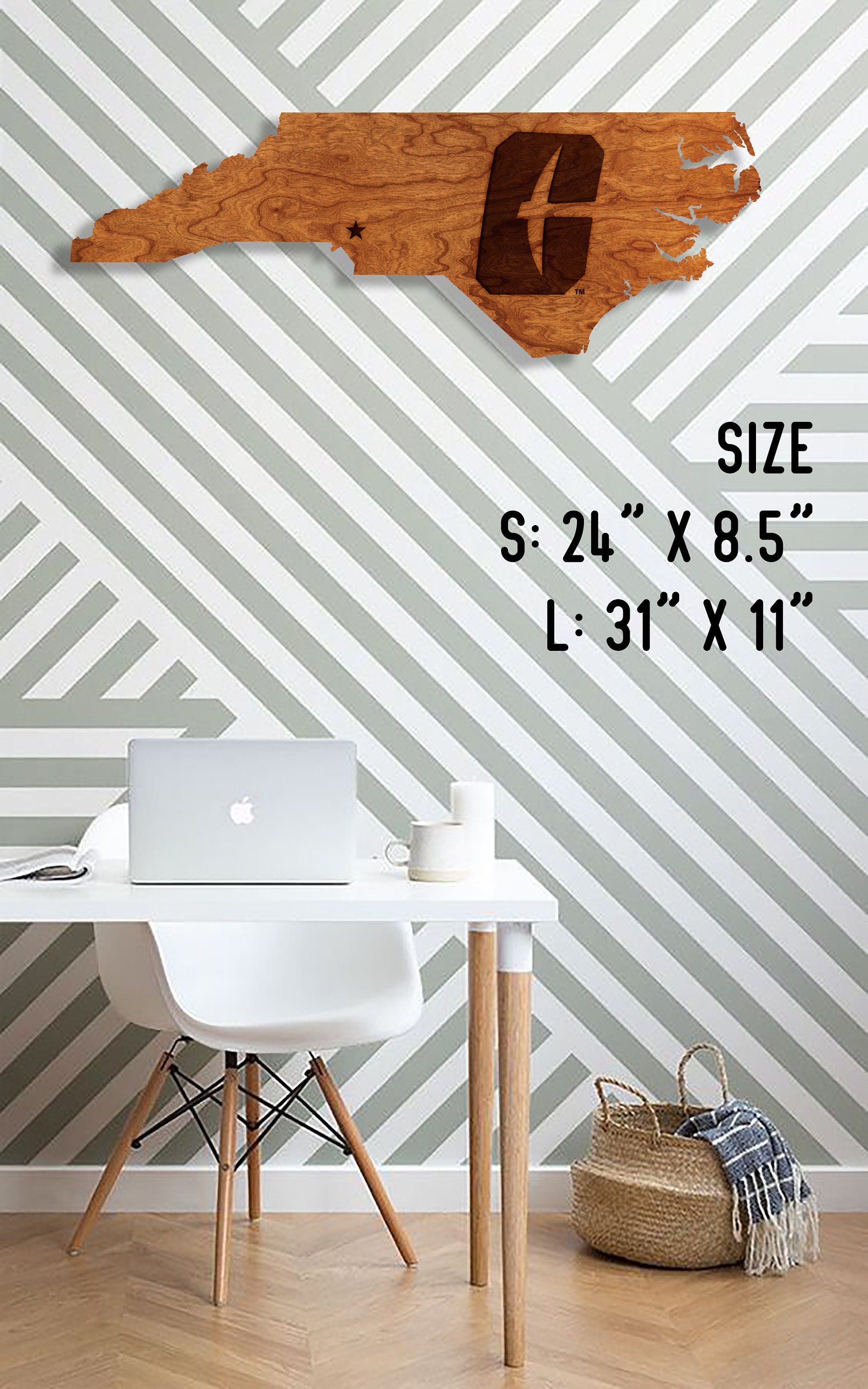 University of North Carolina Charlotte UNCC Wall Hanging | Etsy