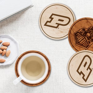 Purdue University Boilermakers Coaster Crafted From Cherry or Maple ...