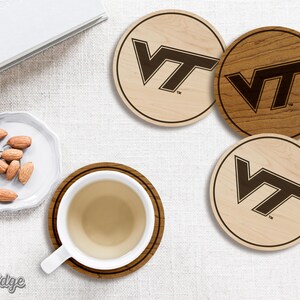 Virginia Tech University VT Coaster – Crafted From Cherry or Maple Wood ...