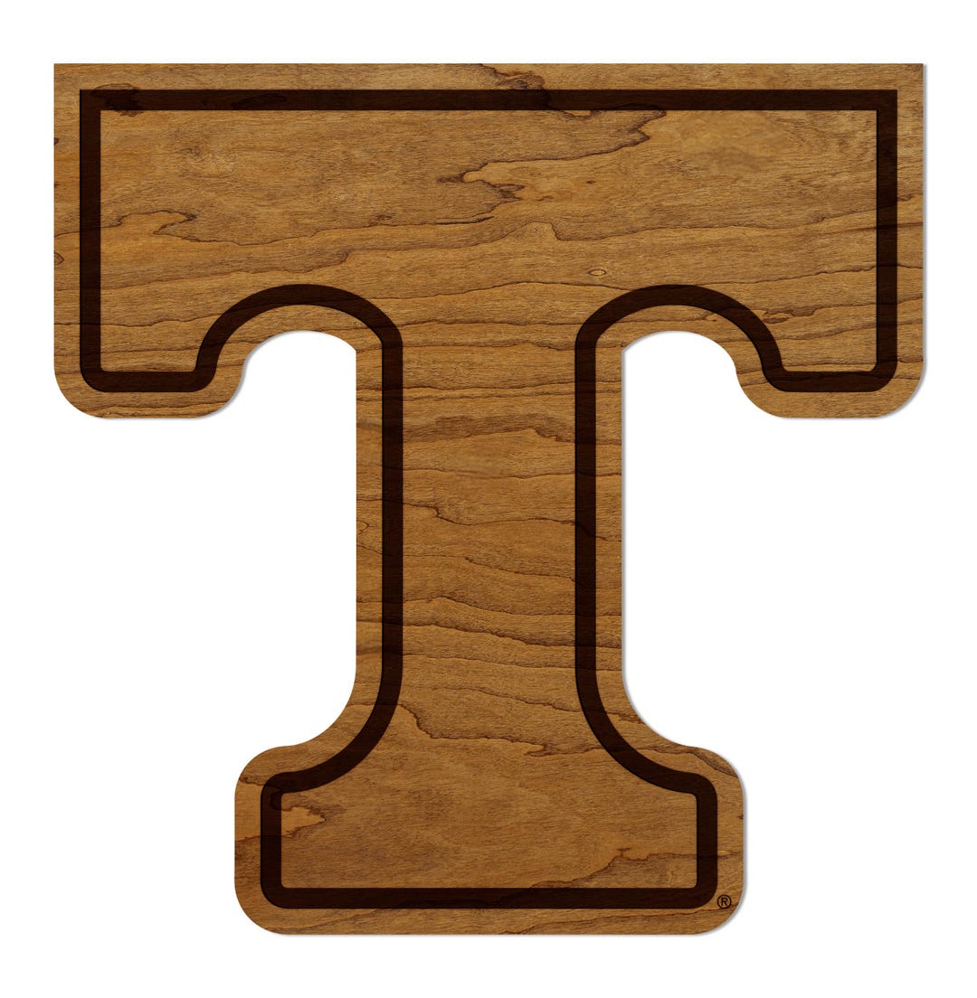 University of Tennessee Power T Wall Hanging – Crafted From Cherry and ...