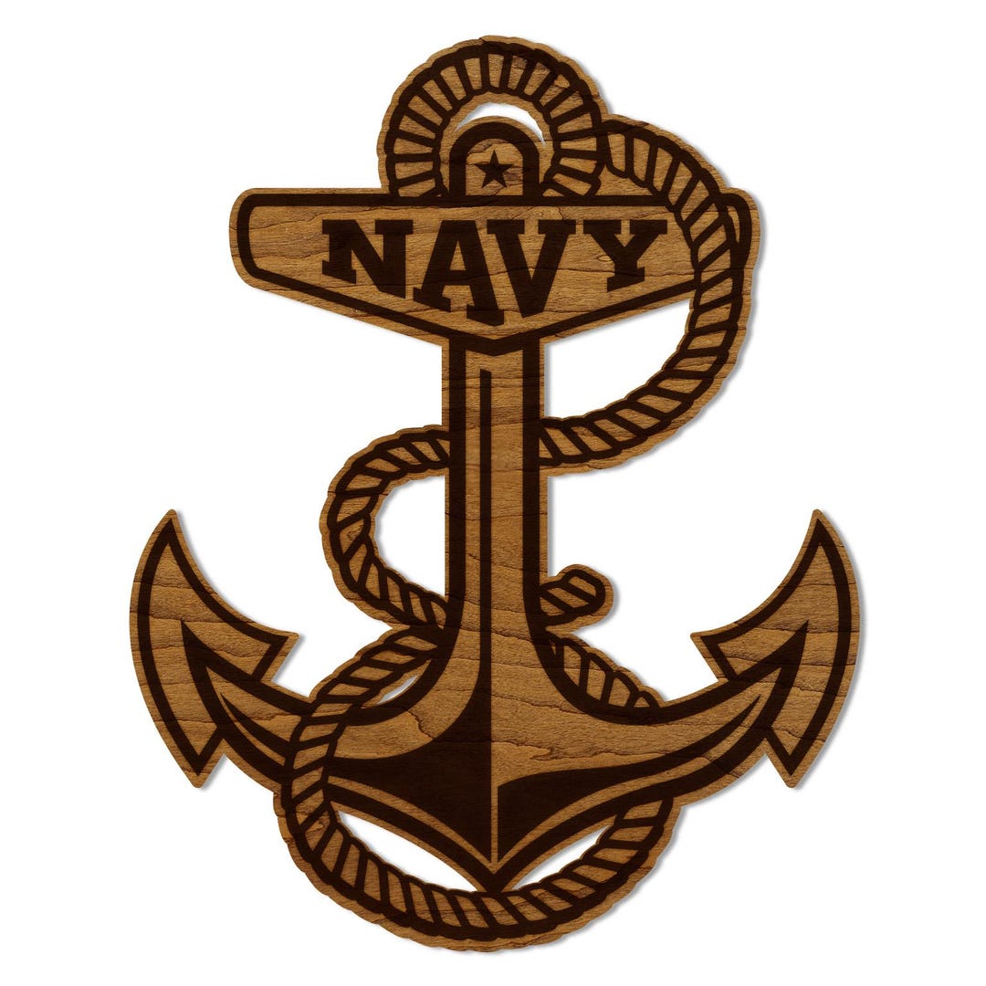 United States Naval Academy Anchor Wall Hanging – Crafted From Cherry ...