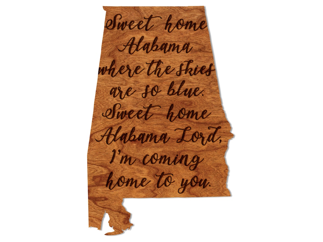 Sweet Home Alabama Wall Hanging – Crafted From Cherry Wood - Etsy