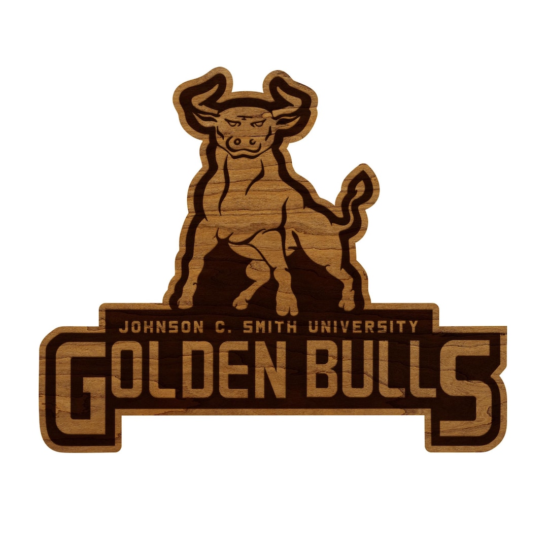 Johnson C. Smith University Golden Bulls Wall Hanging - Crafted From ...