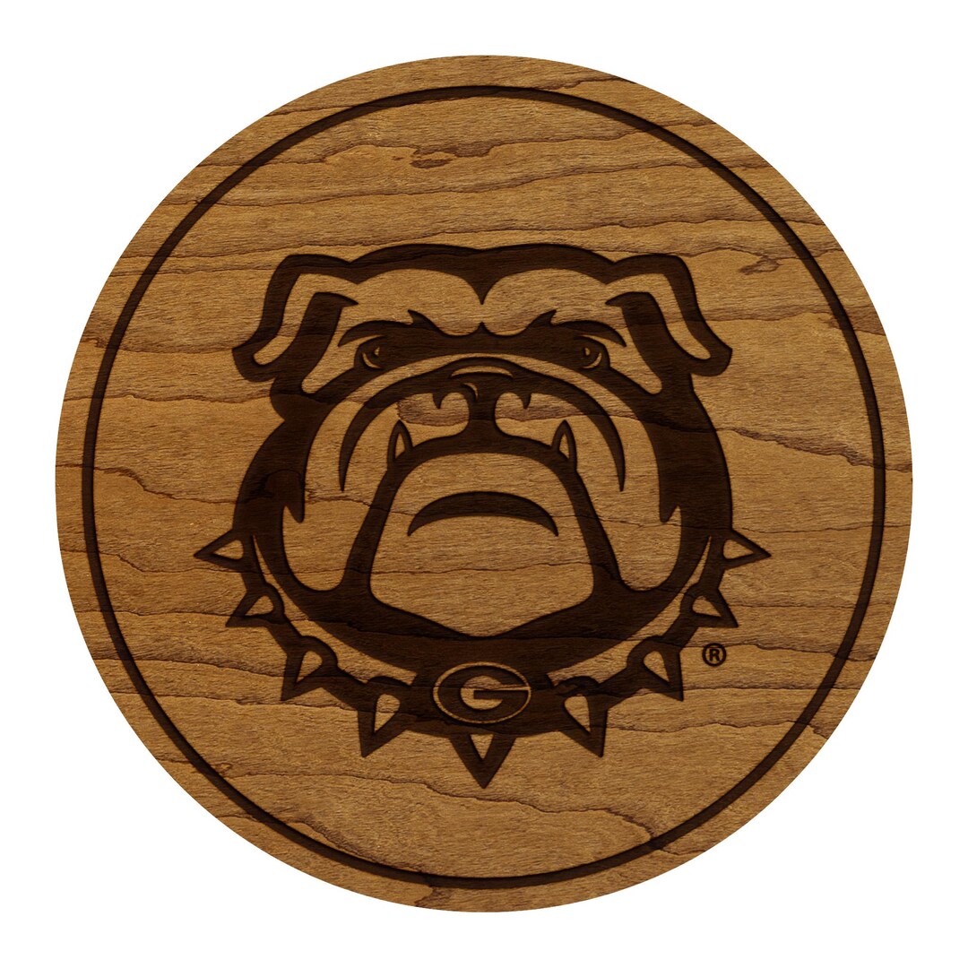 University of Georgia Bulldog Coaster – Crafted From Cherry or Maple ...