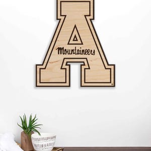 Appalachian State University Block A Logo Wall Hanging - Crafted From ...