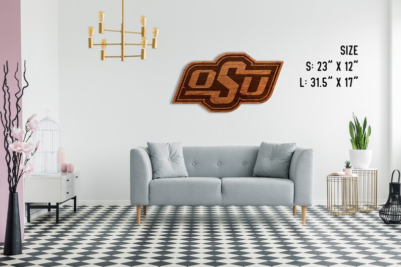 Oklahoma State University OSU Wall Hanging Crafted From - Etsy