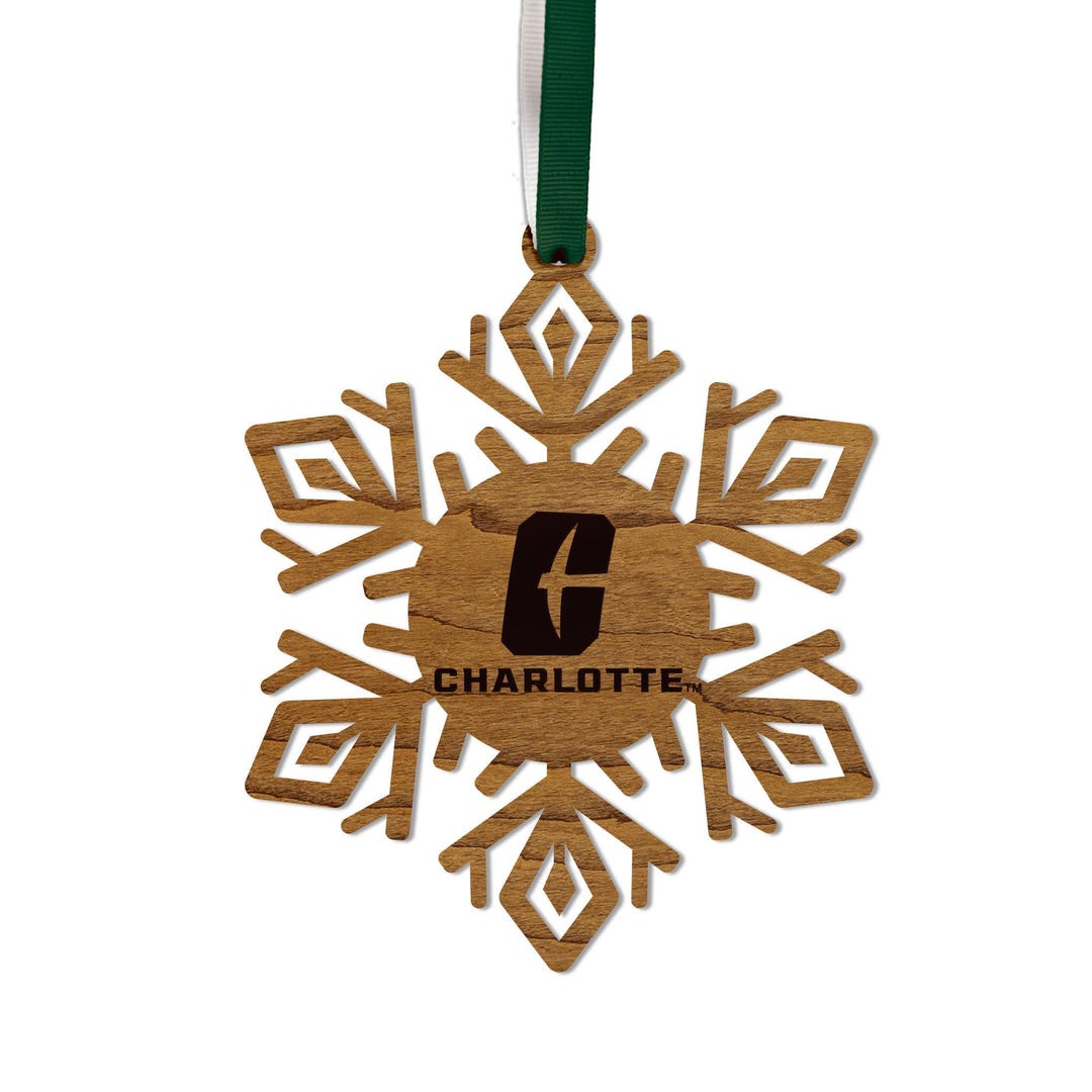 University of North Carolina at Charlotte All-in-c Snowflake Ornament ...