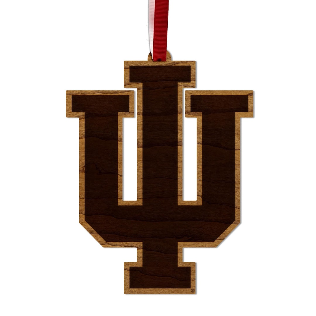 Indiana University IU Ornament – Crafted From Cherry and Maple Wood - Etsy