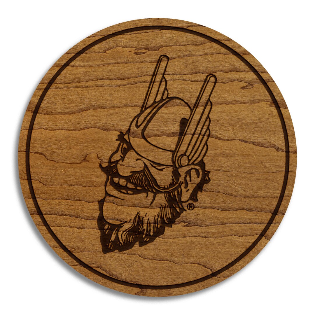 University of Idaho Vandal Joe Coaster – Crafted From Cherry or Maple ...