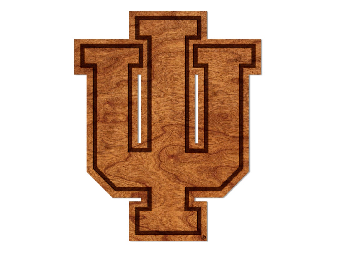 Indiana Universität IU Wandbehang Logo IU Druckschrift - Etsy.de