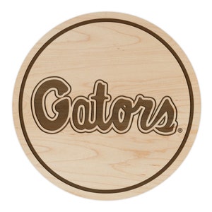 Florida Gators Coaster Crafted from Cherry or Maple Wood | Etsy