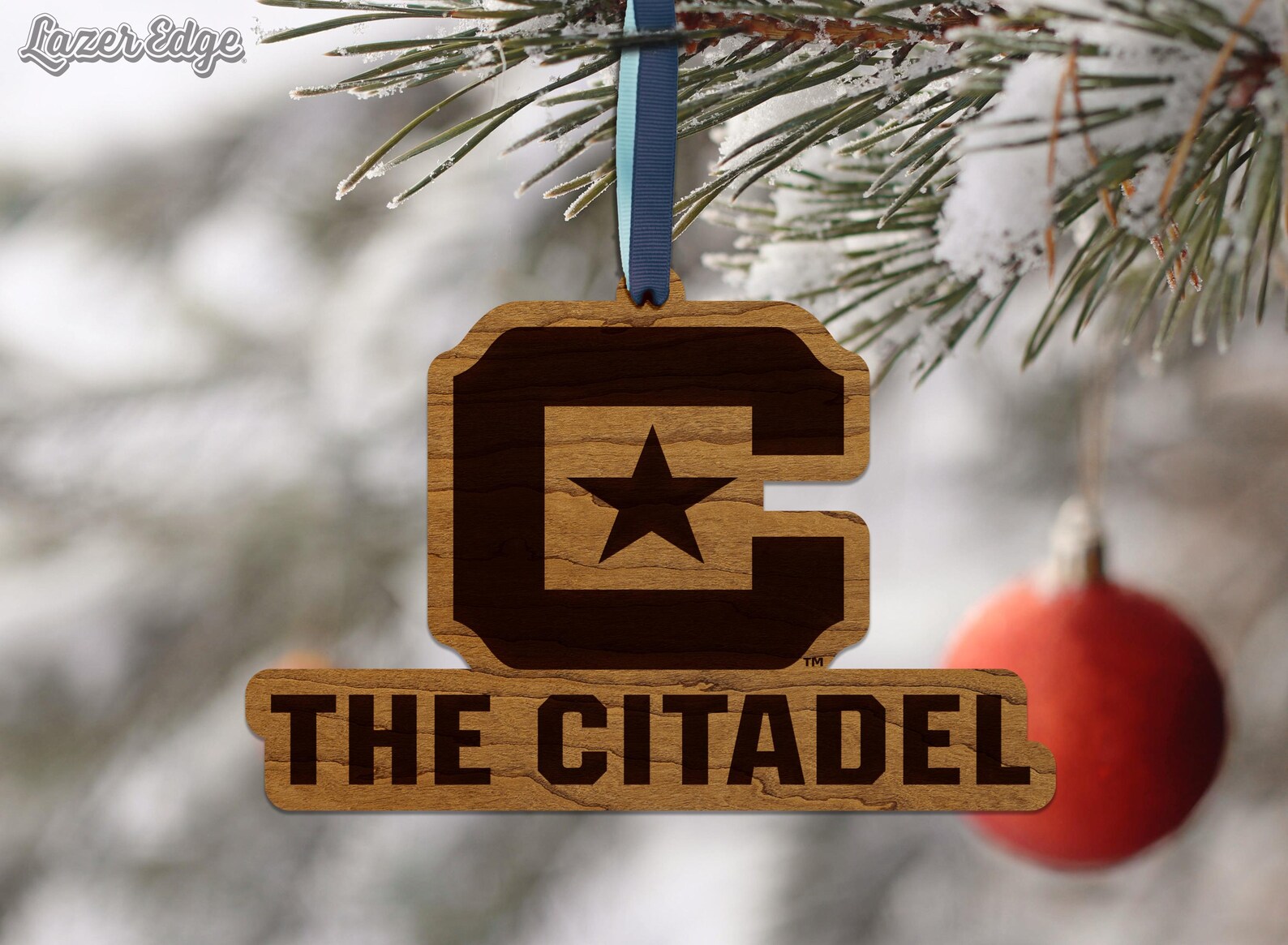 The Citadel Military College C and Star Ornament – Crafted From Cherry ...