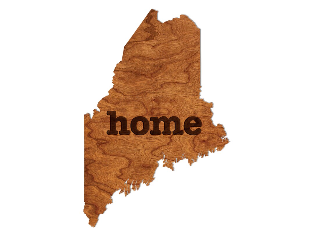 Home State Map - All 50 States Available - Crafted From Cherry or Maple ...